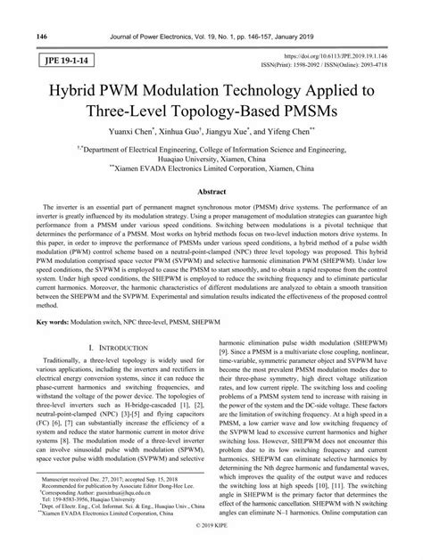 Pdf Hybrid Pwm Modulation Technology Applied To Three Level Dokumen