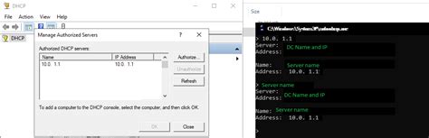 Authorized Dhcp Server Name And Ip Shows As Ip Only Microsoft Qanda
