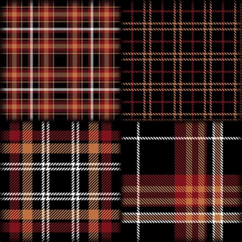 체크 무늬 패턴 벡터 일러스트 레이 션 원활한 질감 섬유 및 인쇄 제품 프리미엄 벡터
