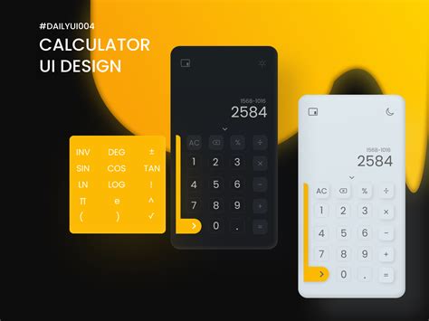 Minimal Scientific Calculator Interface For Mobile