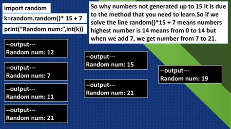 Functions In Python Random Function Pptx
