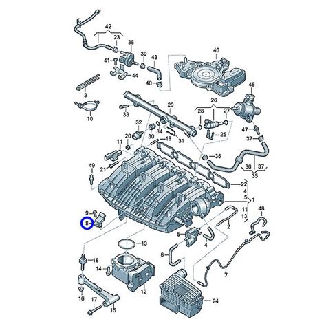 Audi（アウディ） インテークマニホールド インマニ プレッシャーセンサー 吸気圧 Mapセンサー A6 A7 C7 C8 4gcyg