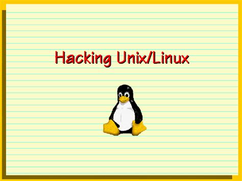 Hacking Unixlinux