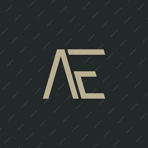 Premium Vector Initial Ae Logo Design Vector Logo Design Simple