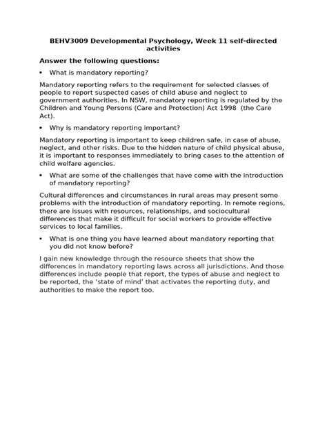 Developmental Psychology Week 2 Pdf Social Science