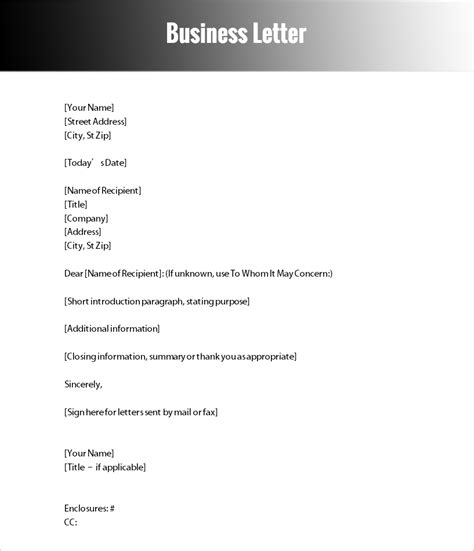 40 Formal Letter Templates Free Word Pdf Formats