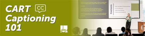 Cart Captioning 101 Real Time Captioning For Clear Communication Deaf Services Unlimited