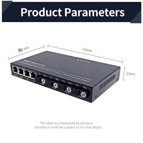 Jual Media Converter 4 Port Fo Optic Fiber 4fo 4lan 4fiber 4eth