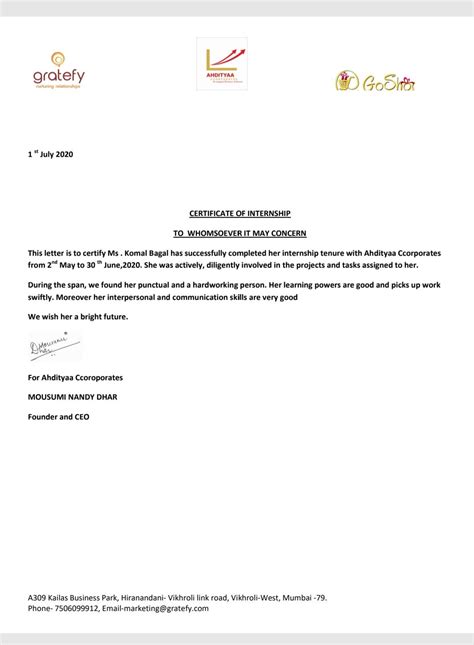 Komal Bagal On Linkedin I Have Completed My Two Months Internship