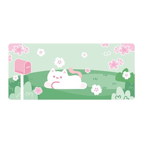 Yunzii Keynovo Kitty Series Mouse Mat Desk Pad Letter Yunzii Keyboard