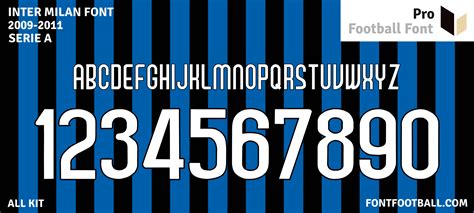 Inter Milan 2009 2011 Font Pro Football Font