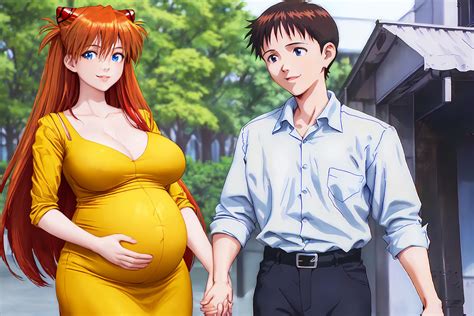 AI Generated - Shinji and pregnant Asuka by Turamarth14 on DeviantArt