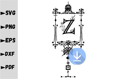 Monogram Letter Z Monogram Svg Graphic By Jada Boutique Design