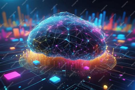 Premium Photo Big Data And Cybersecurity 3d Illustration Neural Network And Cloud Technologies