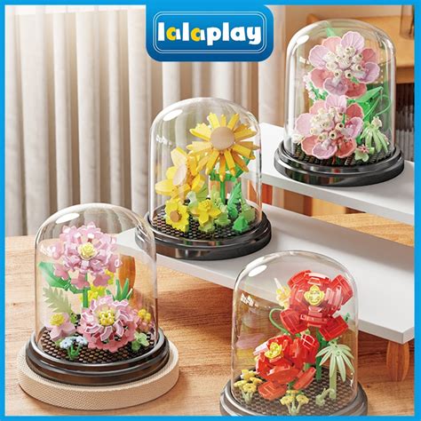 Jual Lalaplay Block Tanaman Susun Plant Bricks Bata Mainan Diy Bunga