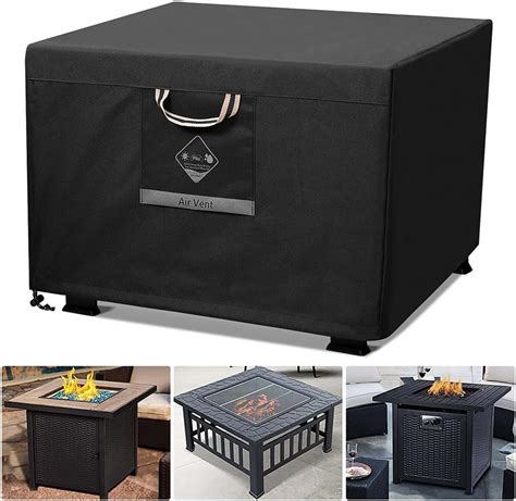 Qhhome Fire Pit Cover Square Super Waterproof 44 L X 44