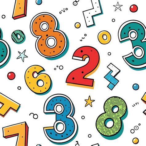 Premium Vector Pattern With A Numbers Theme