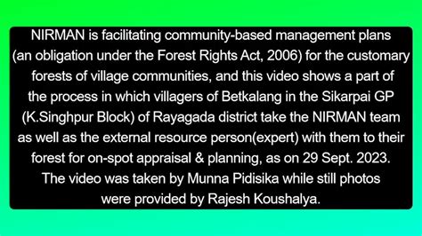 Nirman Odisha On Linkedin Nirman Is Facilitating Community Based Management Plans For The