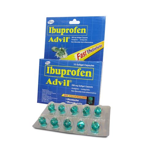 Buy Advil Ibuprofen 200mg Softgel Capsule 10s Online With Medsgo