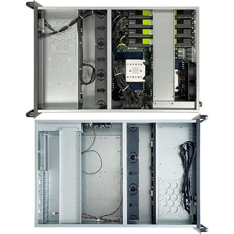 Zhenloong 4 Gpu Server Rack Case 4u 12 Bay Hard Drive Chassis
