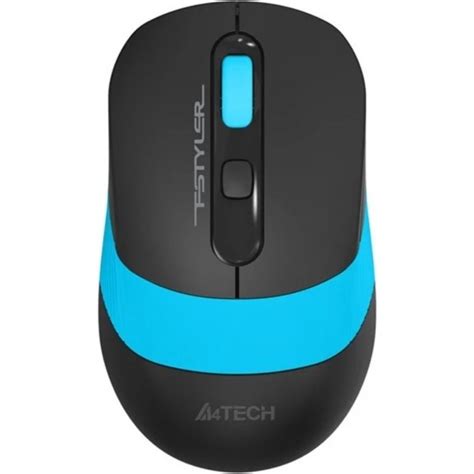 Мышь A4TECH BLOODY FSTYLER FG10 оптическая беспроводная USB черно-синяя ...