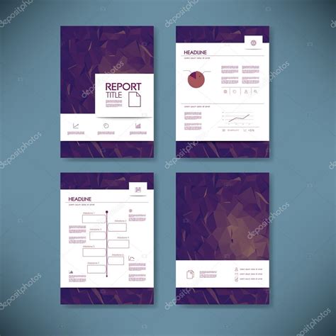 Business Annual Report Template Infographics Data Analysis Layout For