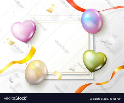 Abstract Background With Floating Ribbon Paper Vector Image