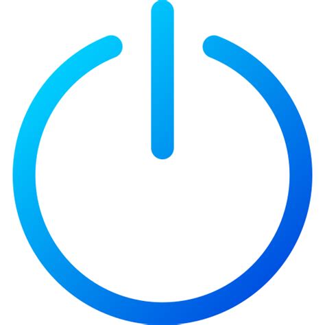 Shutdown Generic Gradient Outline Icon Shutdown Generic Gradient Outline Icon