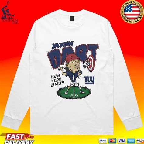 Official New York Giants Jaxson Dart T Shirt Hoodie Tank Top Sweater