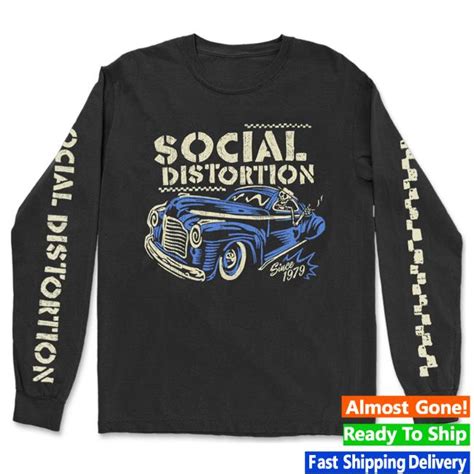 Social Distortion Store Merch Vintage Ride Long Sleeve T Shirt Newest