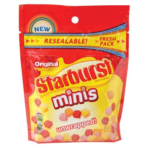 Starburst Minis Unwrapped Fruit Chews 8 Count Pouches