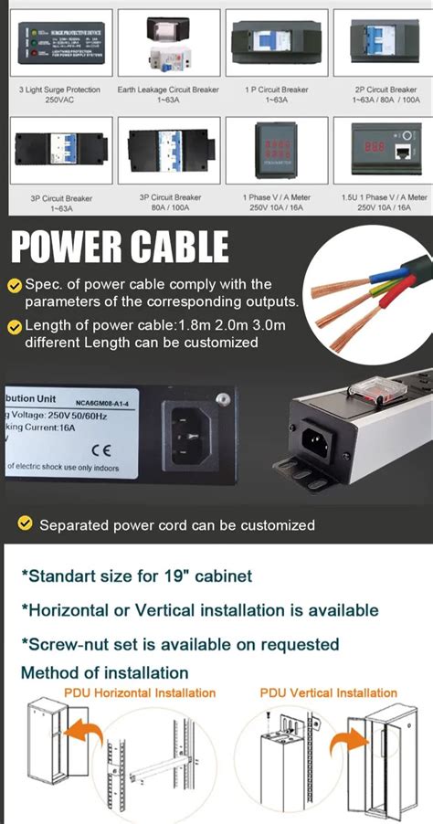 Gcabling 1 5u 6 Port C13 Pdu 19 Smart Power Distribution Unit