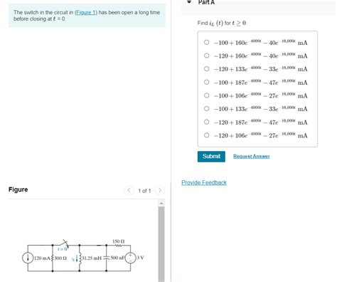 Solved The Switch In The Circuit In Figure Has Been Chegg