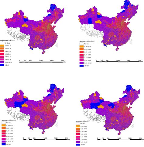 China Mainlands County Level Spatial And Temporal Patterns Of Carbon Download Scientific