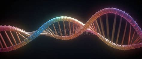 Illustrative Depiction Of Nucleic Acid Double Helix With Connected
