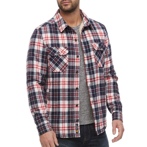 Flag And Anthem Tyler Flannel Shirt Navy Blue Off Main Apparel