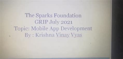 Krishna Vyas On Linkedin Task2 Gripjuly21 Thesparksfoundation Appdevelopment