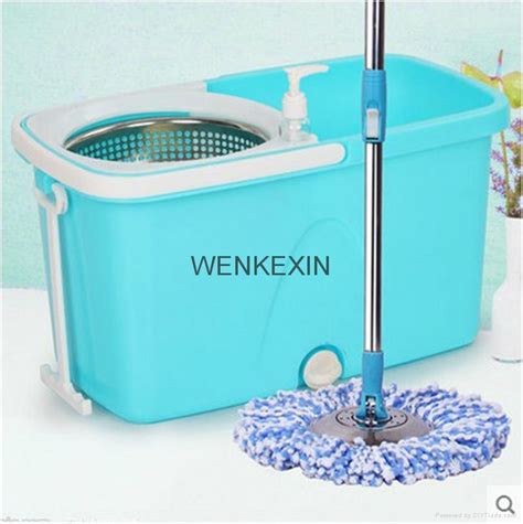 Square Shape Portable Majic Rotary Tornado Spin Mop With Wheel Microfiber Refill Wkx010