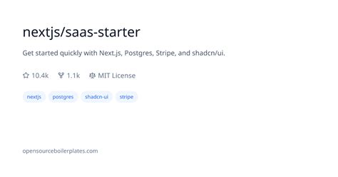 Nextjssaas Starter