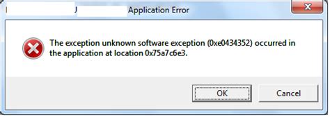 Fix Error Code Xe The Exception Unknown Software Exception Occurred In The