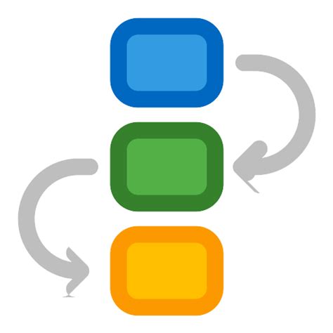Organization Hierarchy Flow Chart Diagram Workflow Icon Download