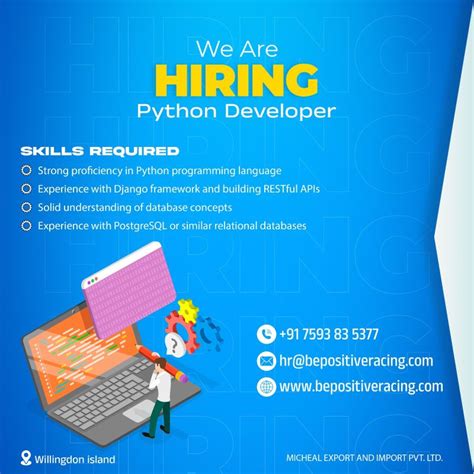 hiring pythondeveloper django restfulapis postgresql aws