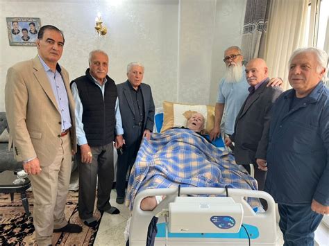 عیادت منصور برزگر و ابراهیم جوادی از پدر شهیدان پورزند ایسنا