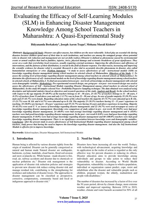 Pdf Evaluating The Efficacy Of Self Learning Modules Slm In