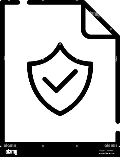 File With Shield And Checkmark Data Security And Protection Pixel