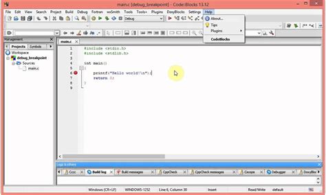 Codeblocks 4 Debug Với Breakpoint Youtube