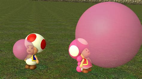 Toad And Toadette Bubble Gum Blowing Contest By Legoben2 On Deviantart