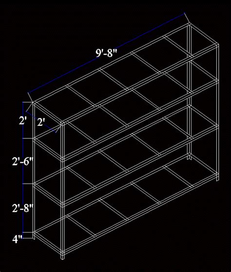 Shelf 2d Dwg Block For Autocad • Designs Cad
