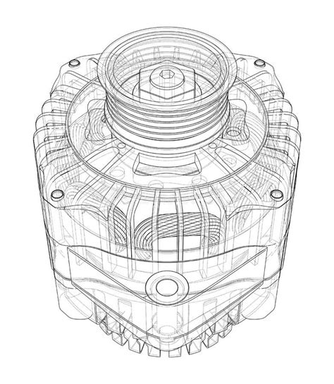 Car Generator Vector Stock Illustration Illustration Of Machine 258760451