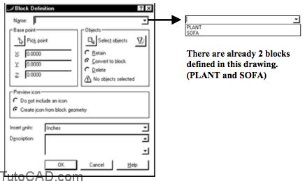 How To Make Block Definitions Tutorial AutoCAD